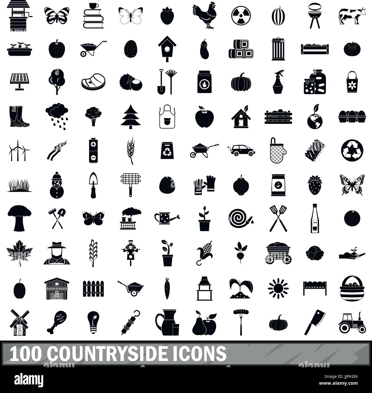 Chicken shed countryside Stock Vector Images - Alamy