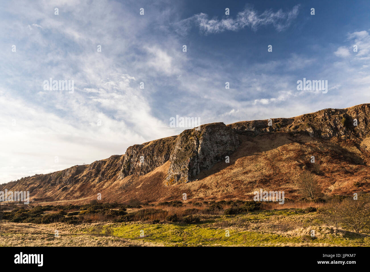 Cliffs at St Cyrus Nature reserve in Scotland Stock Photo - Alamy
