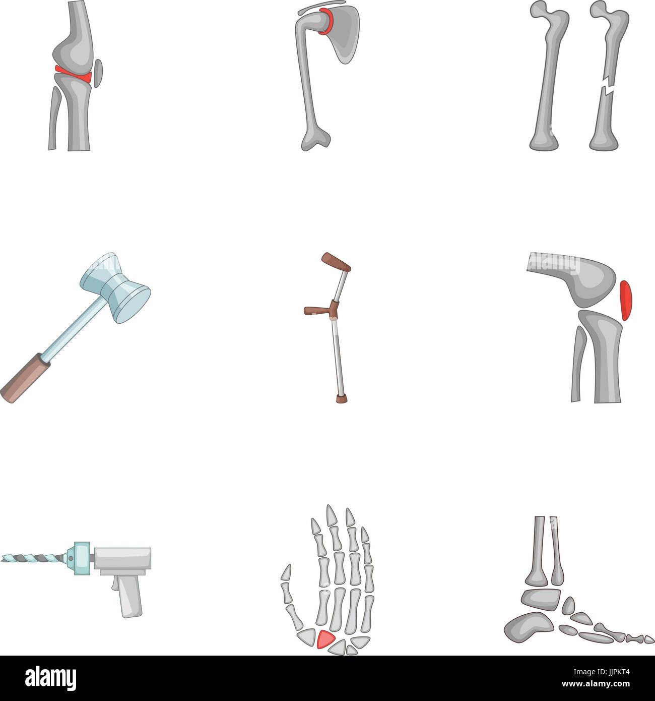 Prosthetics icons set, cartoon style Stock Vector Image & Art - Alamy