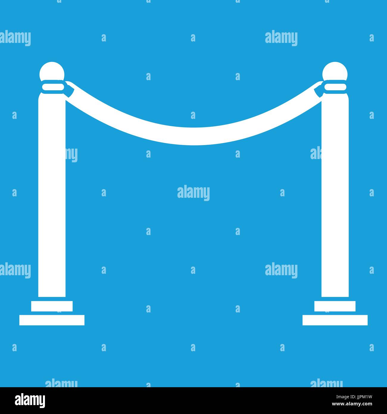 Decorative poles with tape icon white Stock Vector Image & Art - Alamy