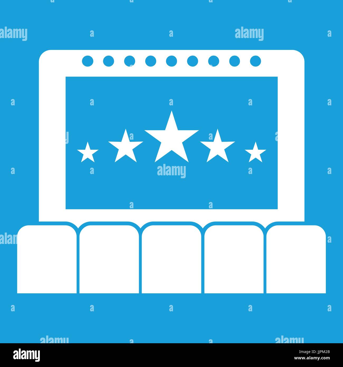 Cinema icon white Stock Vector Image & Art - Alamy