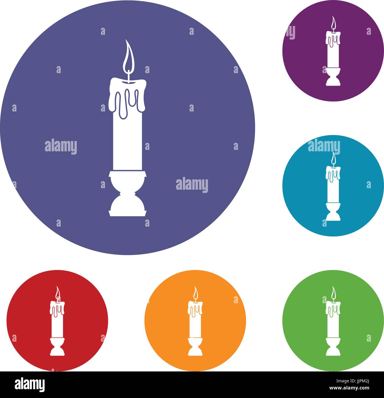 Candle icons set Stock Vector Image & Art - Alamy