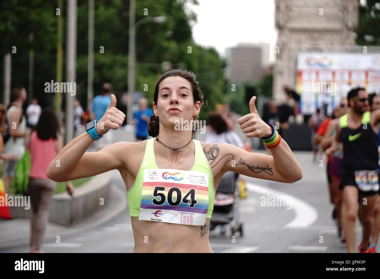 People participating in an organised running event Stock Photo - Alamy