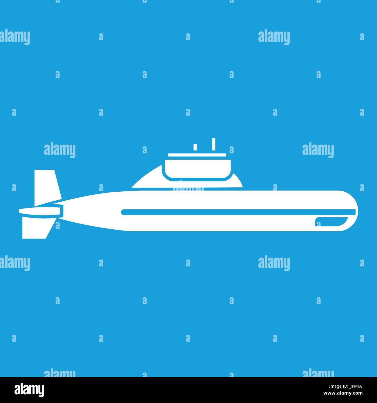 Submarine icon white Stock Vector Image & Art - Alamy