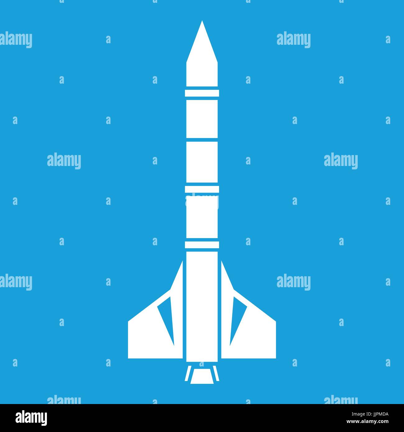 Atomic rocket icon white Stock Vector Image & Art - Alamy