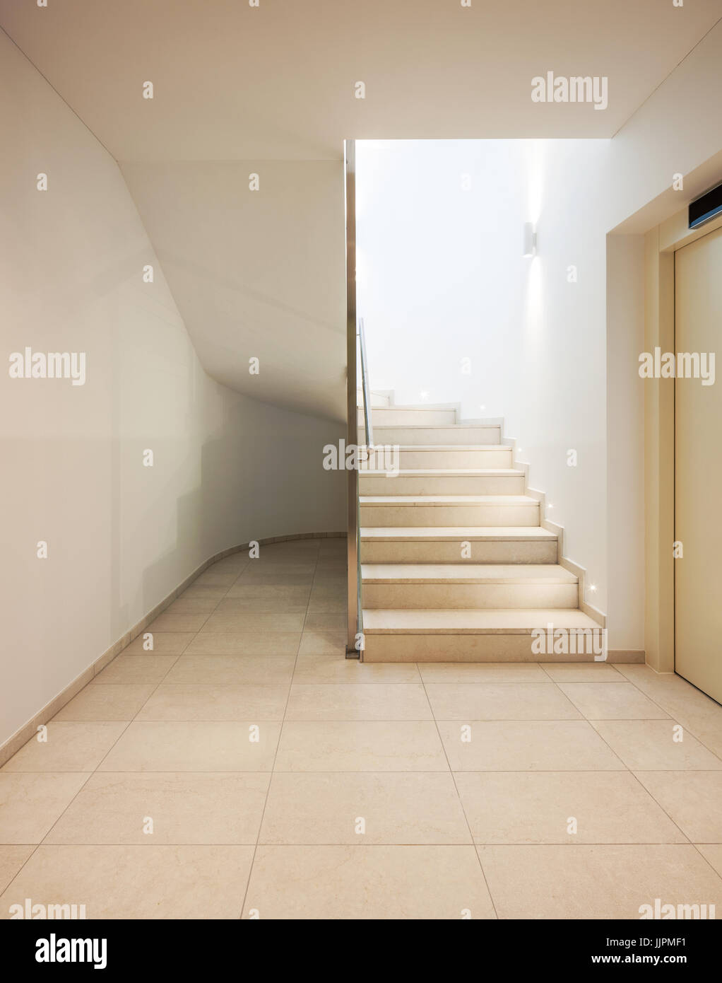 Stairs in a modern apartment Stock Photo - Alamy