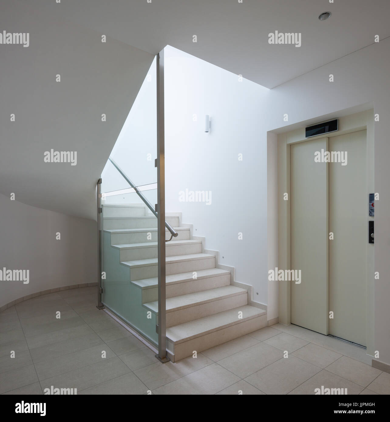 Stairs in a modern apartment Stock Photo - Alamy