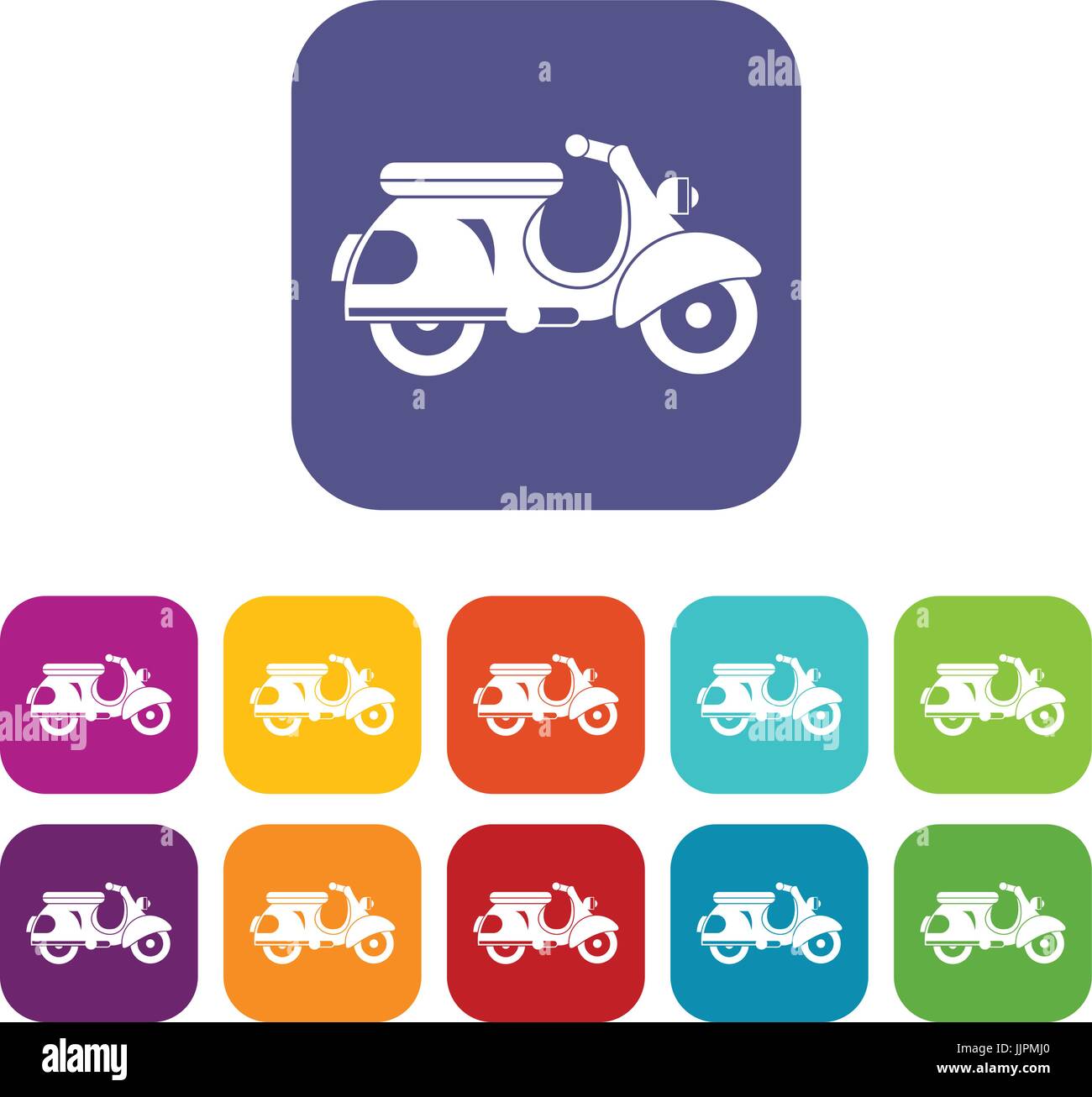 Scooter icons set Stock Vector Image & Art - Alamy