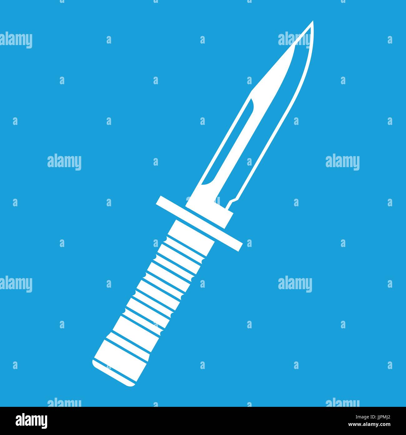 Military knife icon white Stock Vector Image & Art - Alamy