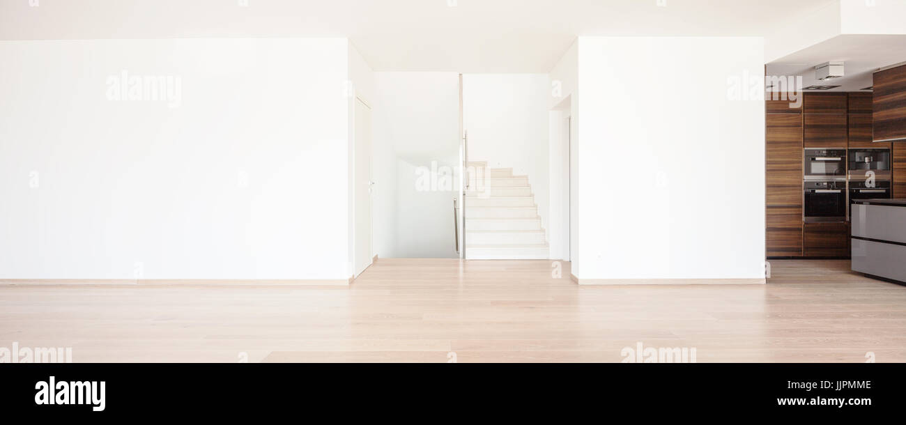 Room no one interior design with modern steps hi-res stock photography ...