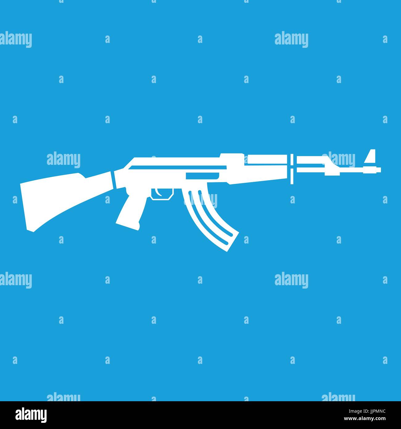 Military rifle icon white Stock Vector Image & Art - Alamy