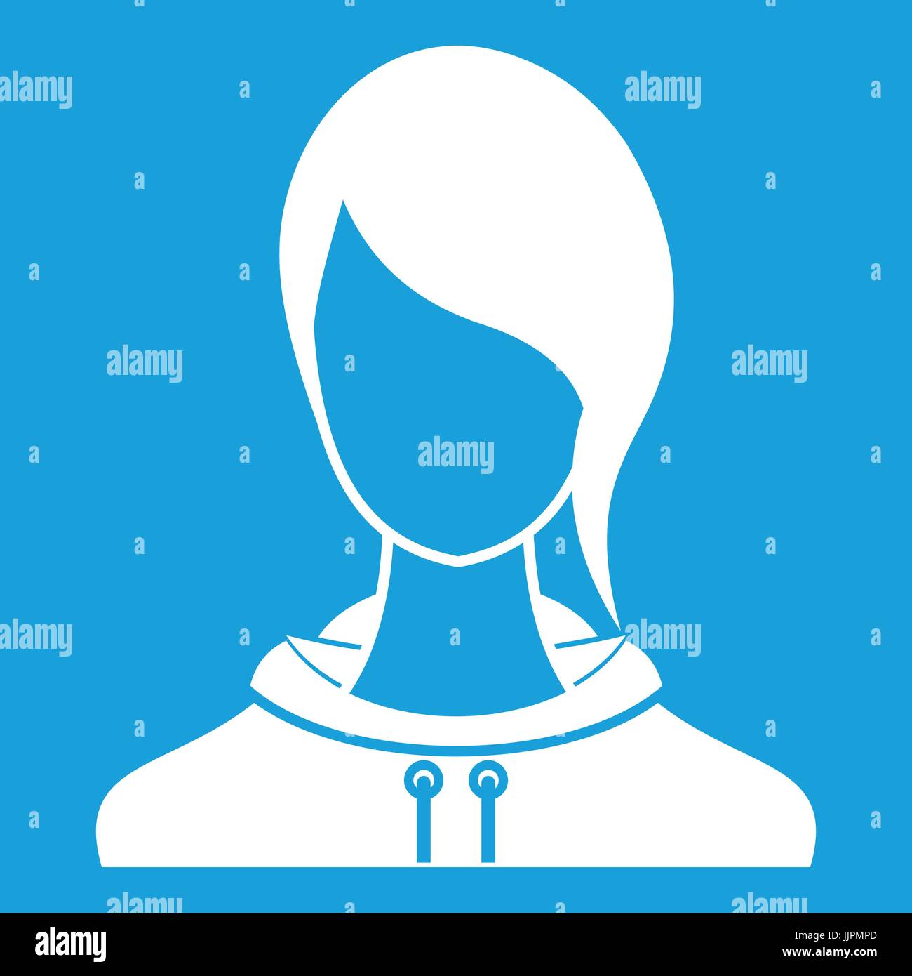 Woman icon white Stock Vector Image & Art - Alamy