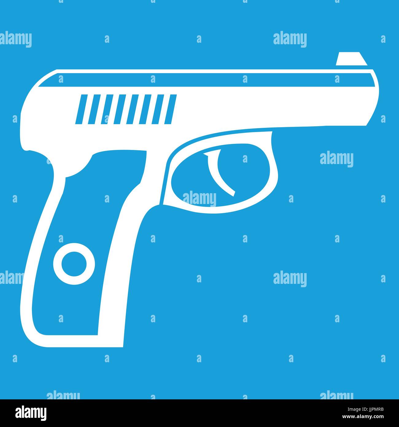 Gun icon white Stock Vector Image & Art - Alamy