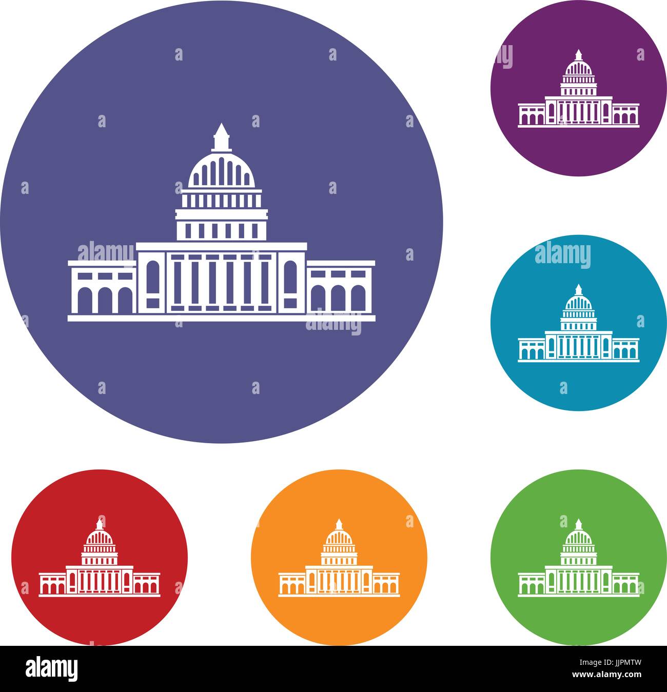 White house icons set Stock Vector Image & Art - Alamy
