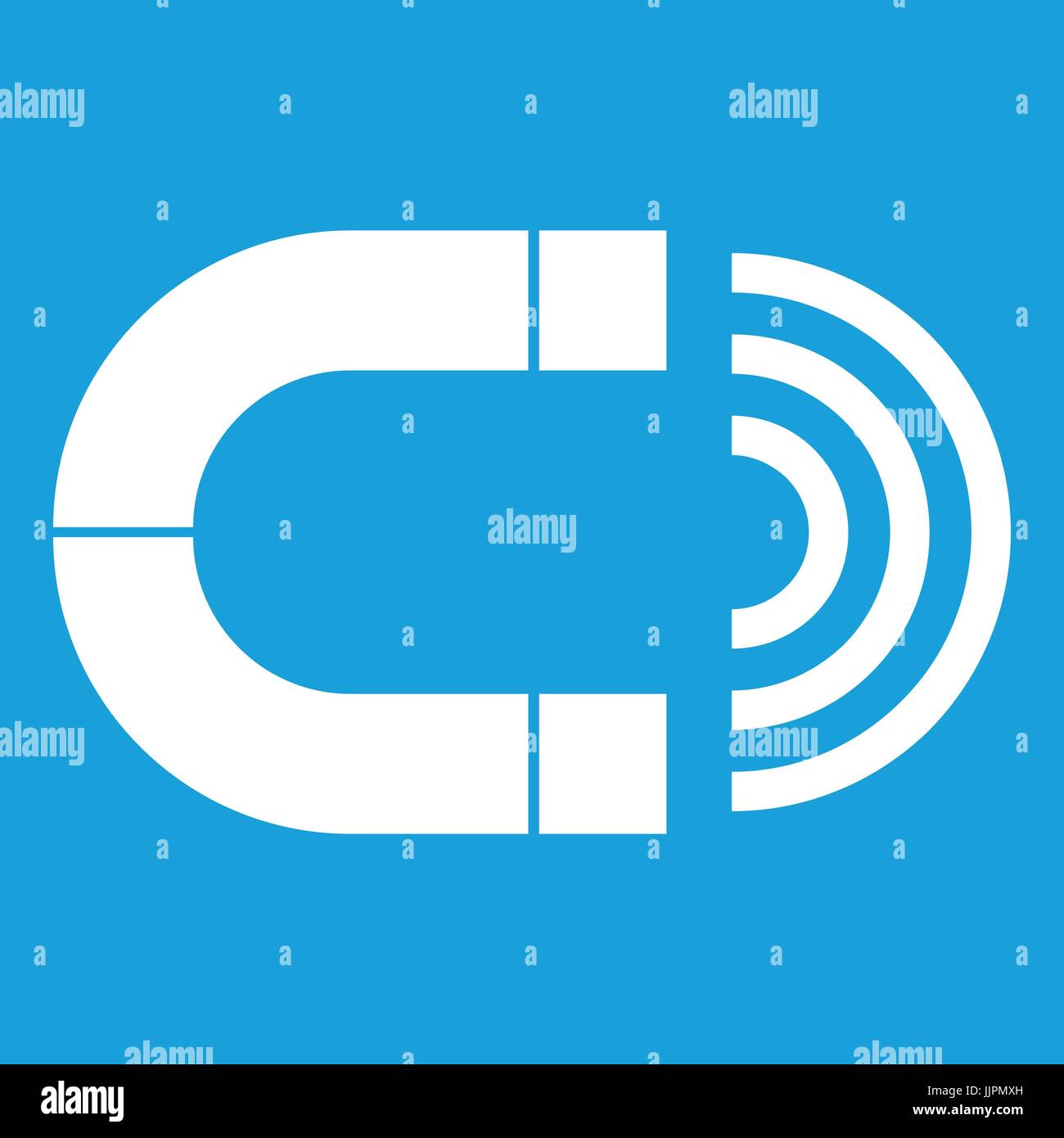 Magnet icon white Stock Vector Image & Art - Alamy