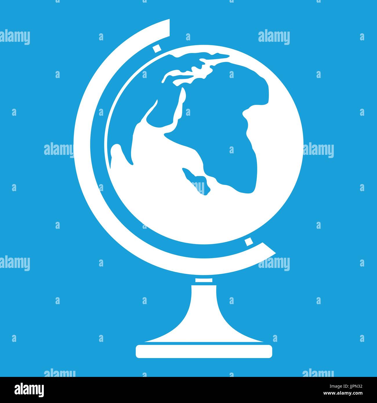 Globe icon white Stock Vector Image & Art - Alamy
