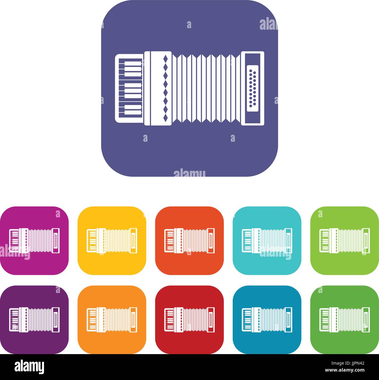 Accordion icons set Stock Vector Image & Art - Alamy