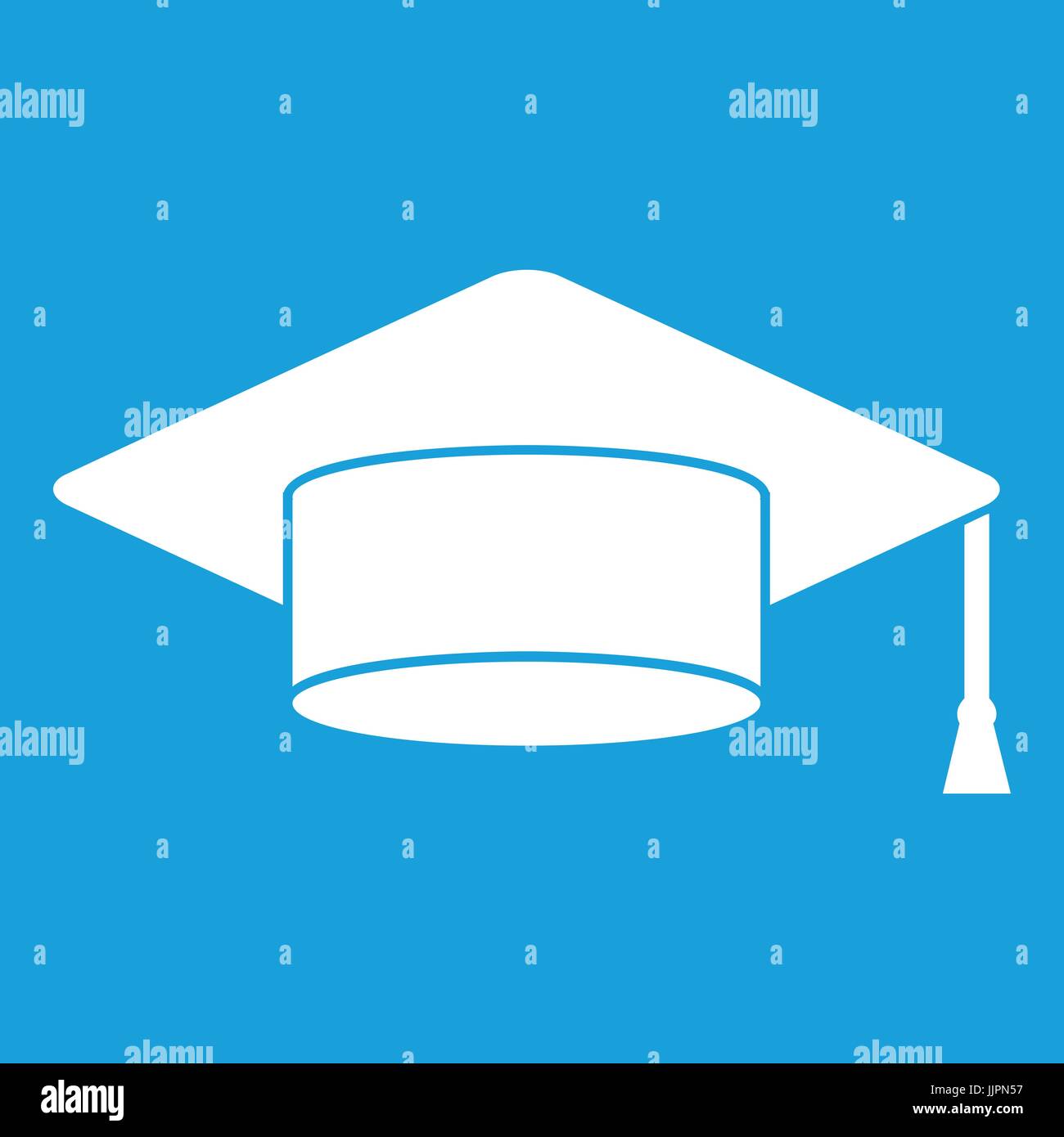Cap student icon white Stock Vector Image & Art - Alamy