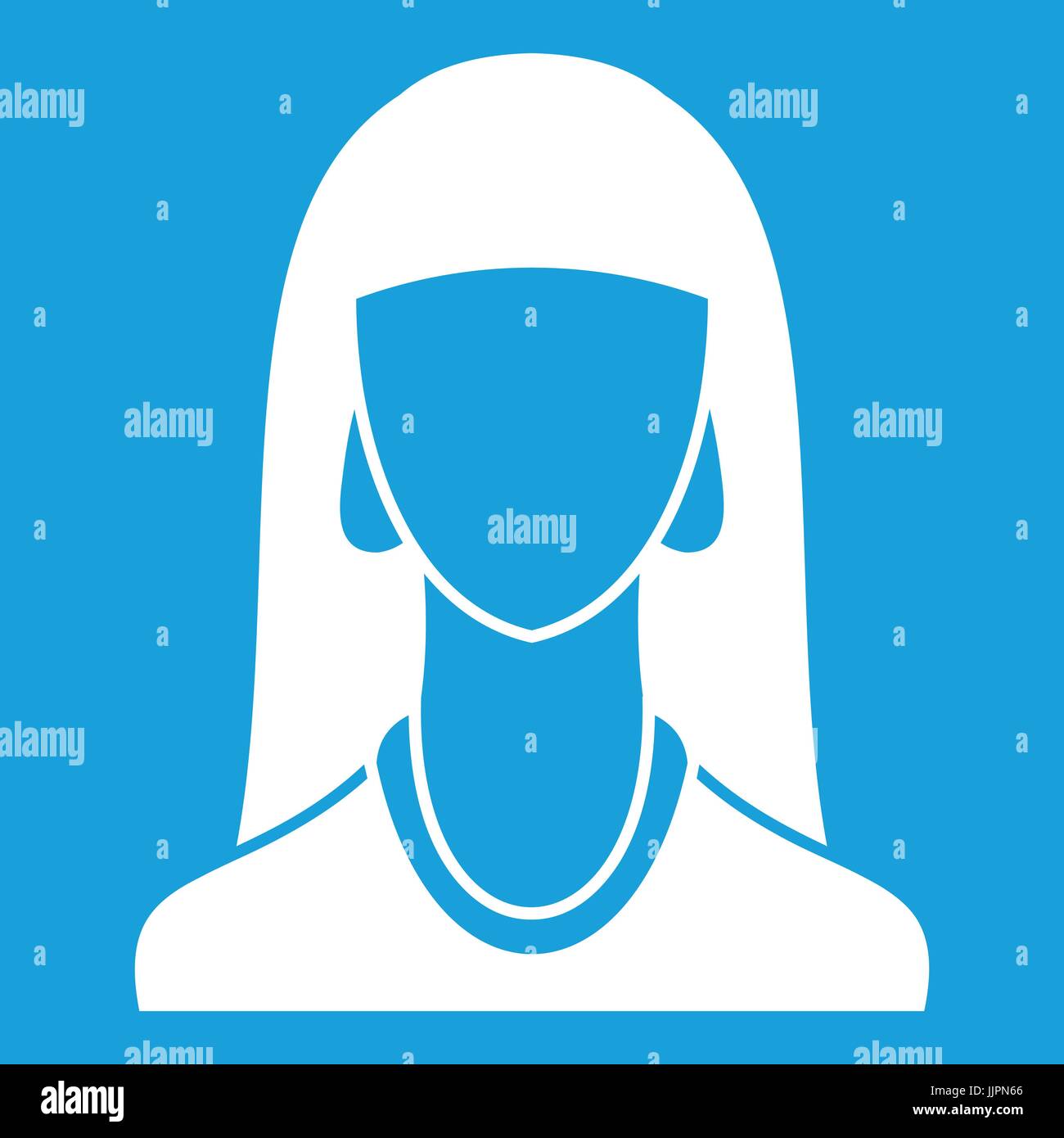 Woman icon white Stock Vector Image & Art - Alamy