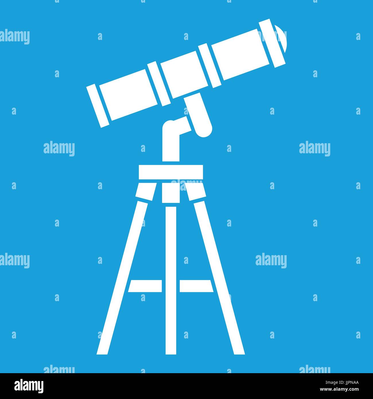 Telescope icon white Stock Vector Image & Art - Alamy