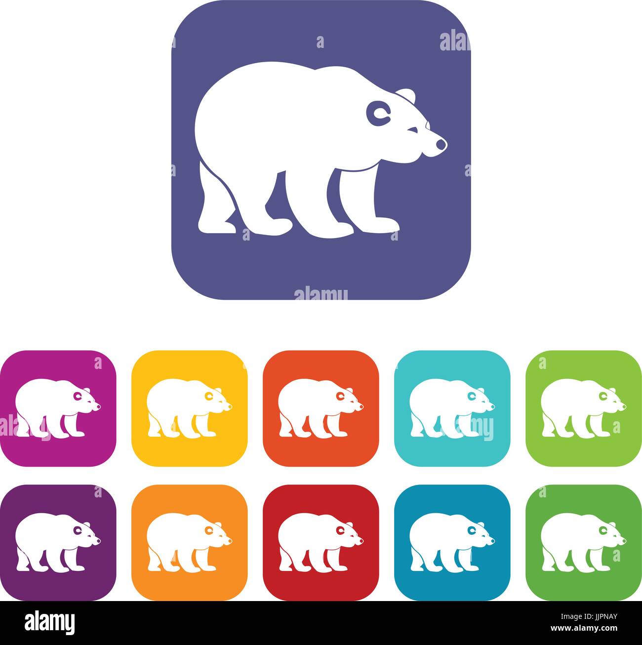 Bear icons set Stock Vector Image & Art - Alamy