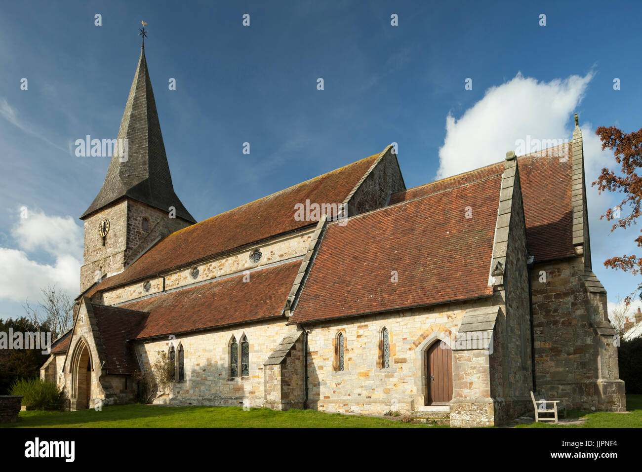 All Saints church in Old Heathfield in East Sussex Stock Photo - Alamy