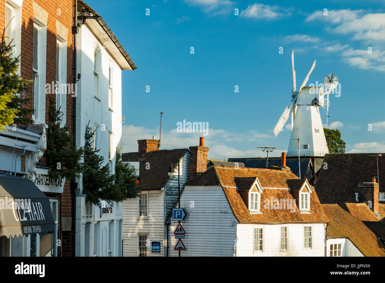 Winter afternoon in Cranbrook town in Kent Stock Photo - Alamy