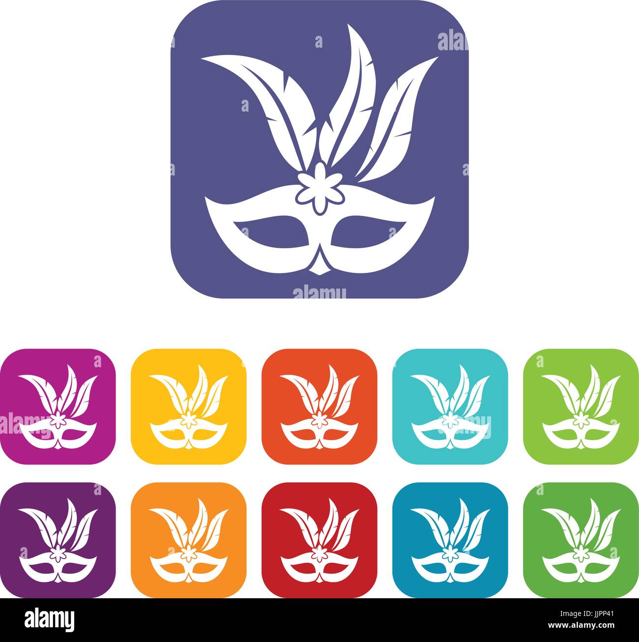 Carnival mask icons set Stock Vector Image & Art - Alamy