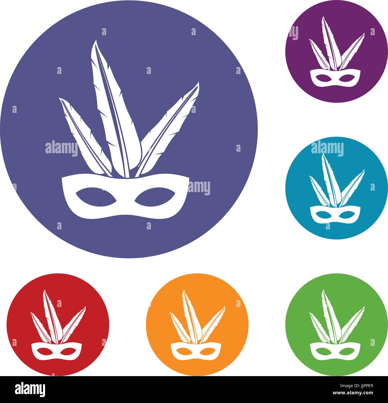 Carnival mask icons set Stock Vector Image & Art - Alamy