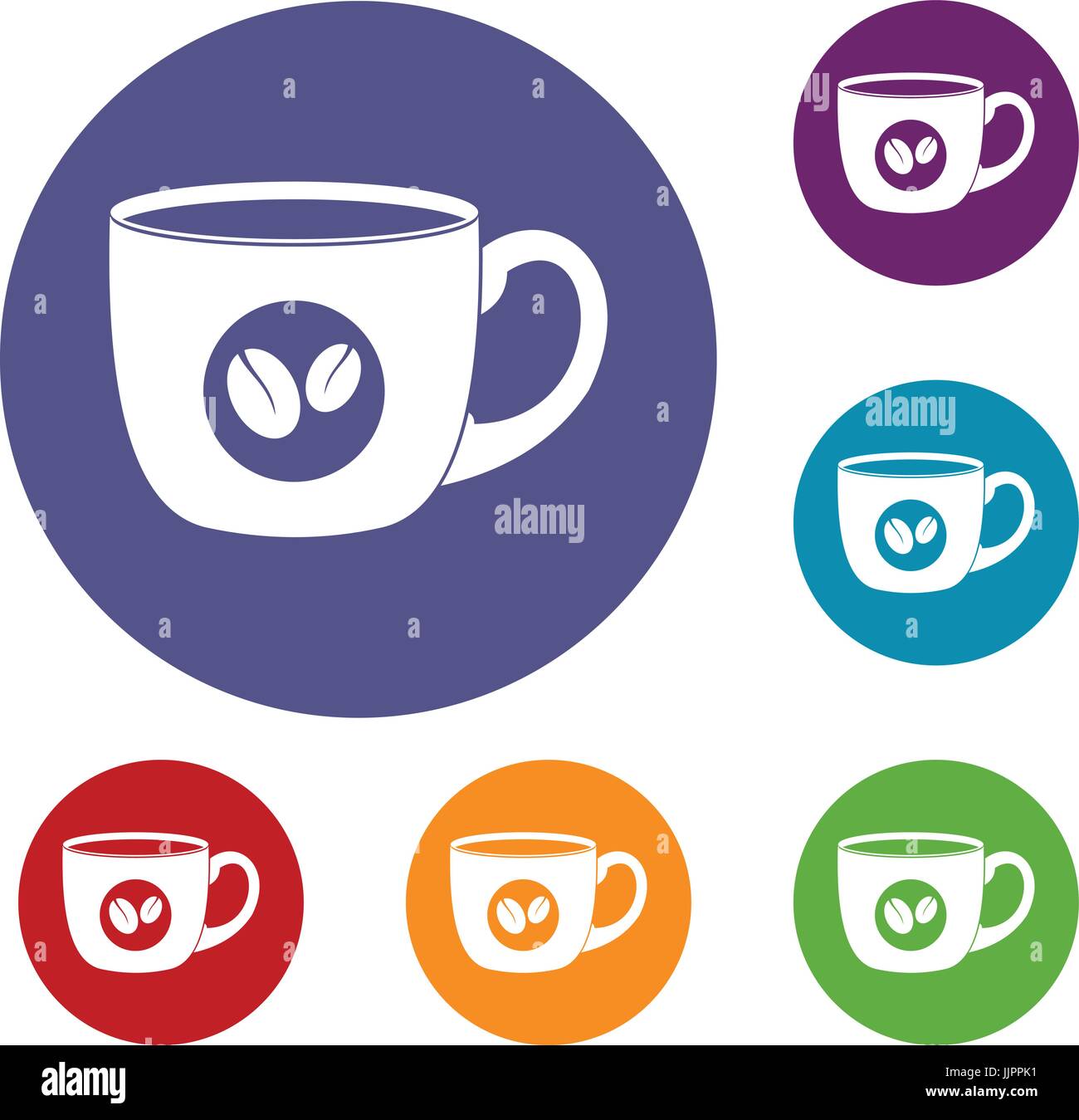 Cup of coffee icons set Stock Vector Image & Art - Alamy