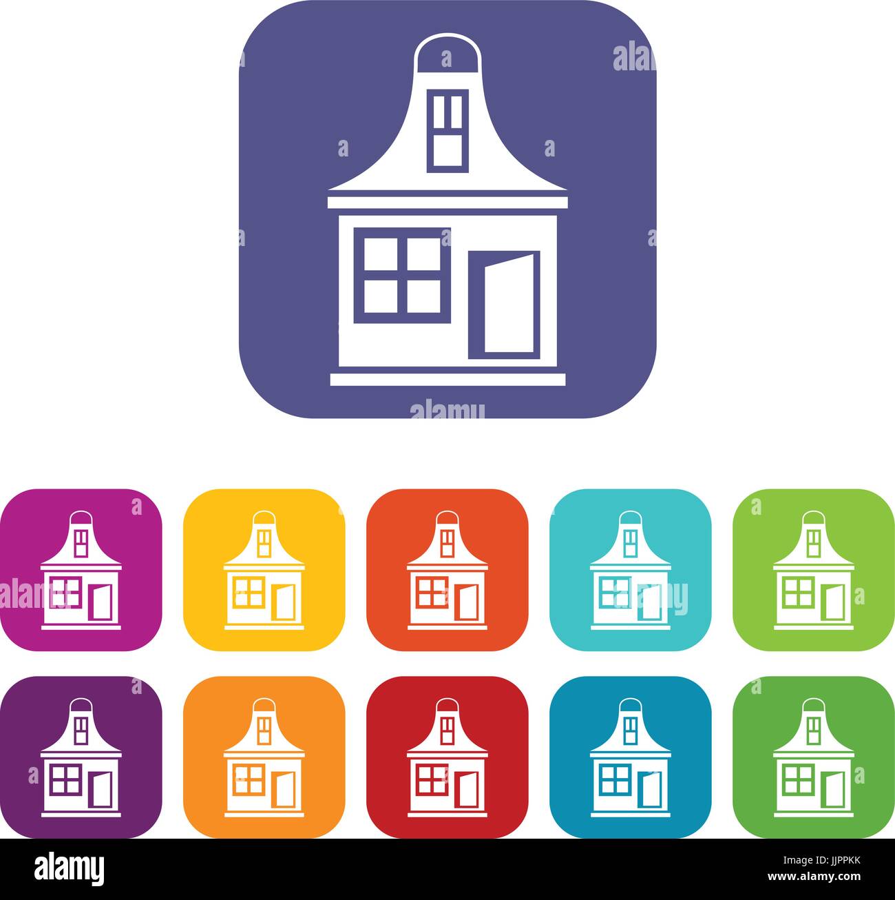 Small house icons set Stock Vector Image & Art - Alamy