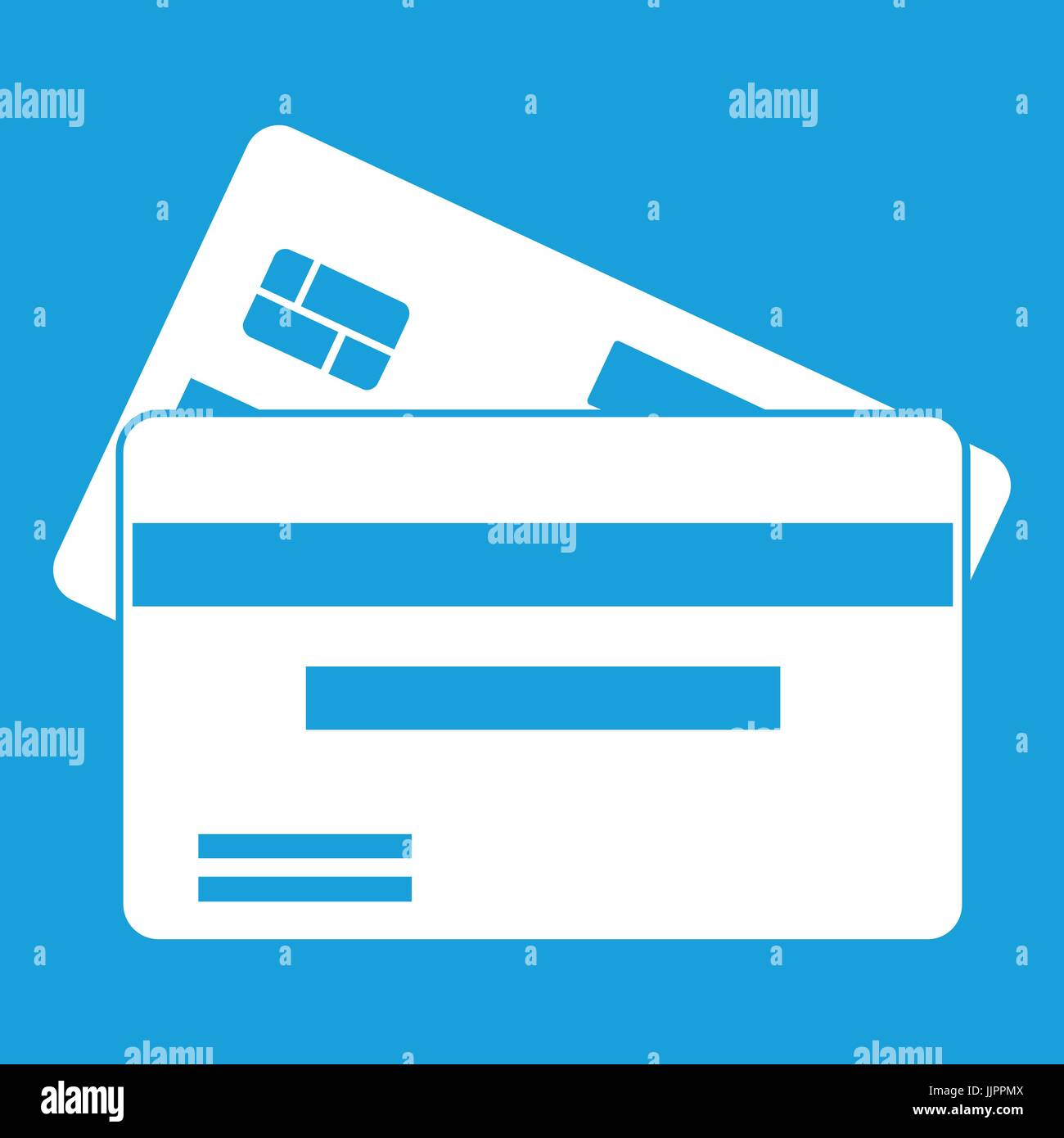 Credit card icon white Stock Vector Image & Art - Alamy
