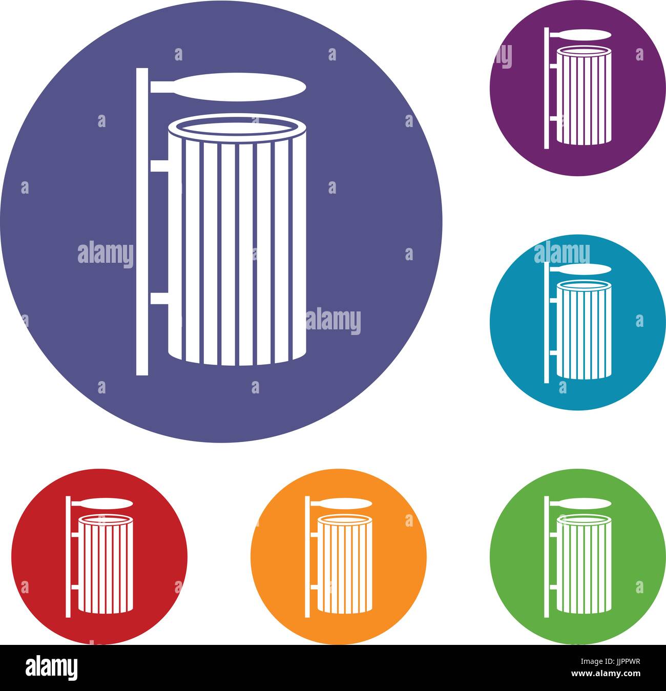 Public trash can icons set Stock Vector Image & Art - Alamy