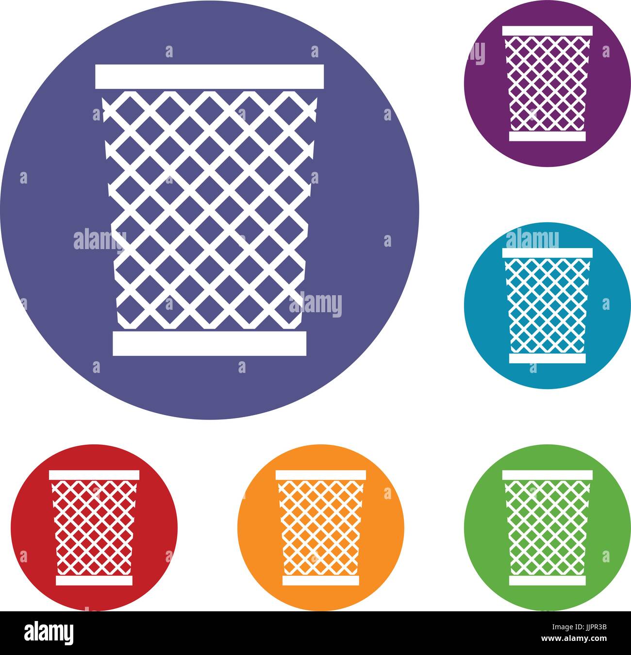 Industrial wire basket Stock Vector Images - Alamy