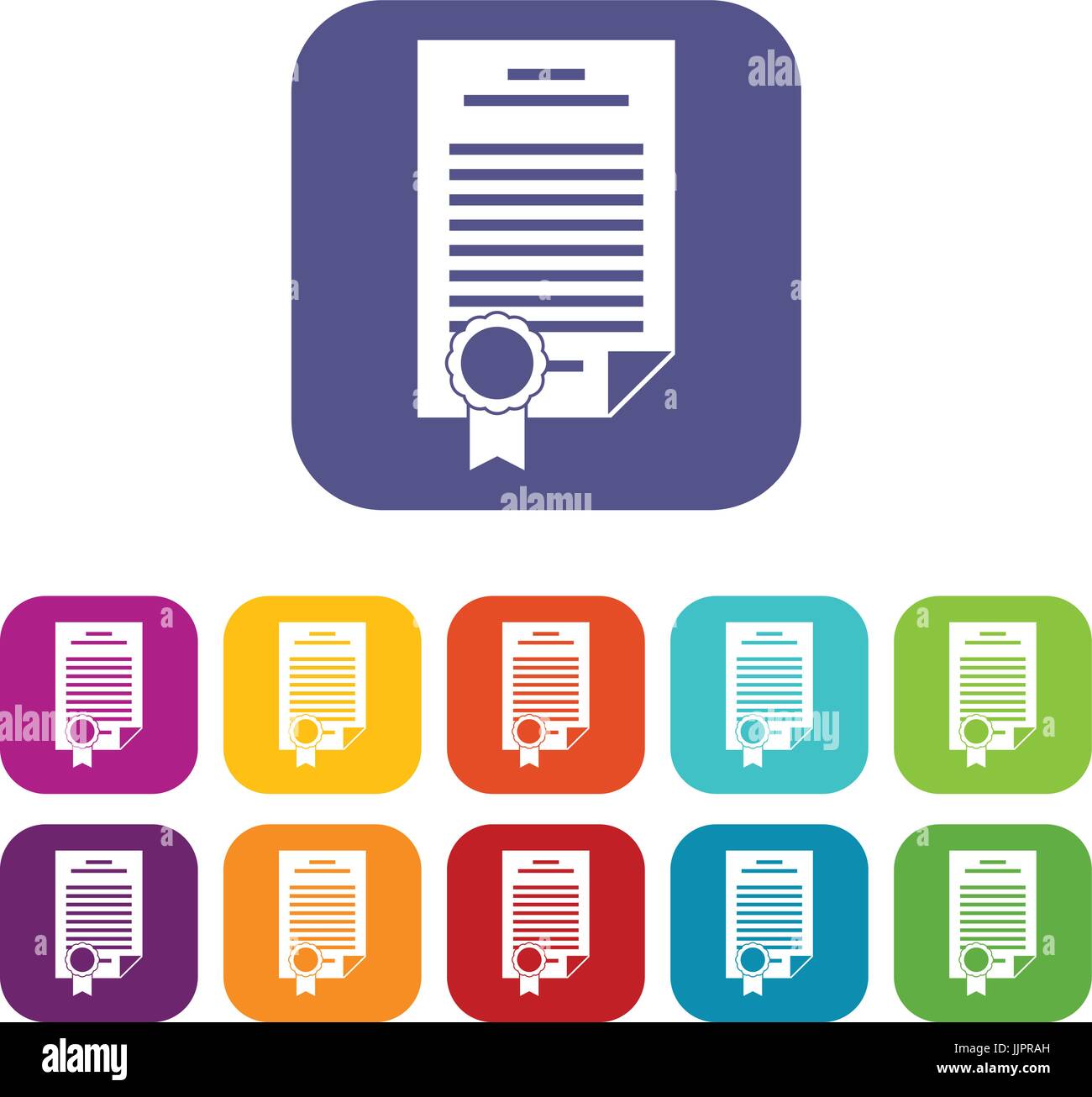 Contract icons set Stock Vector Image & Art - Alamy