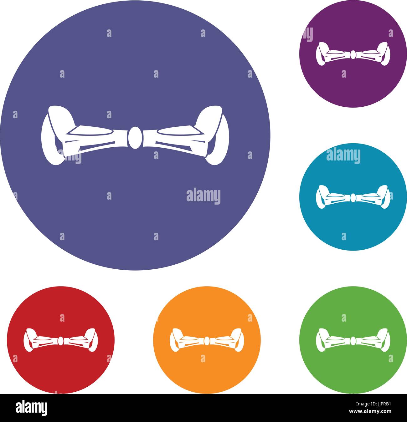 Hoverboard icons set Stock Vector Image & Art - Alamy