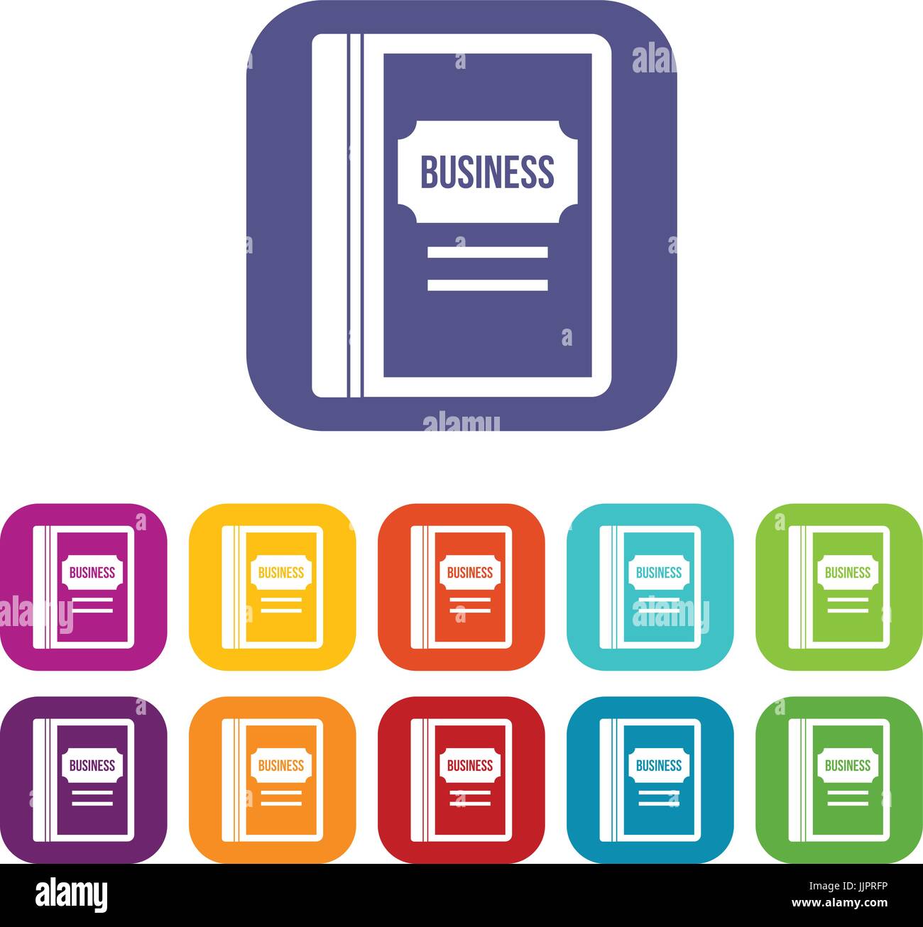 Business book icons set Stock Vector Image & Art - Alamy