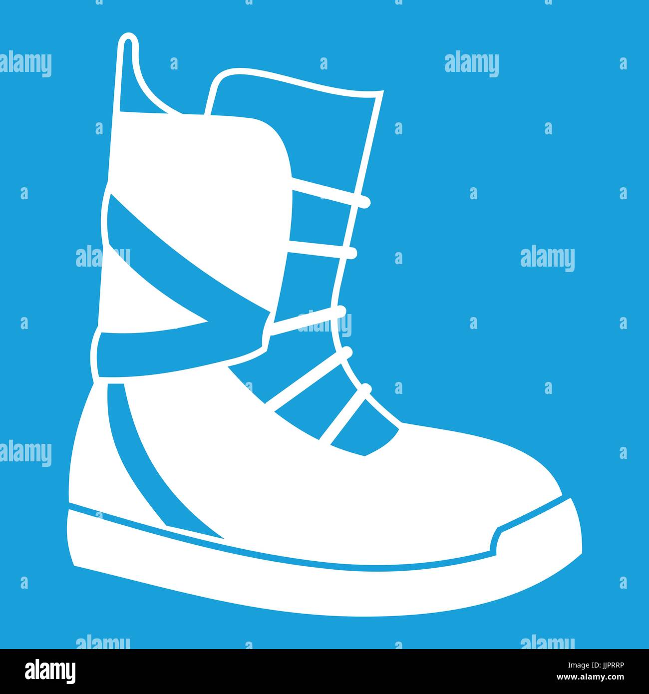 Boot for snowboarding icon white Stock Vector Image & Art - Alamy