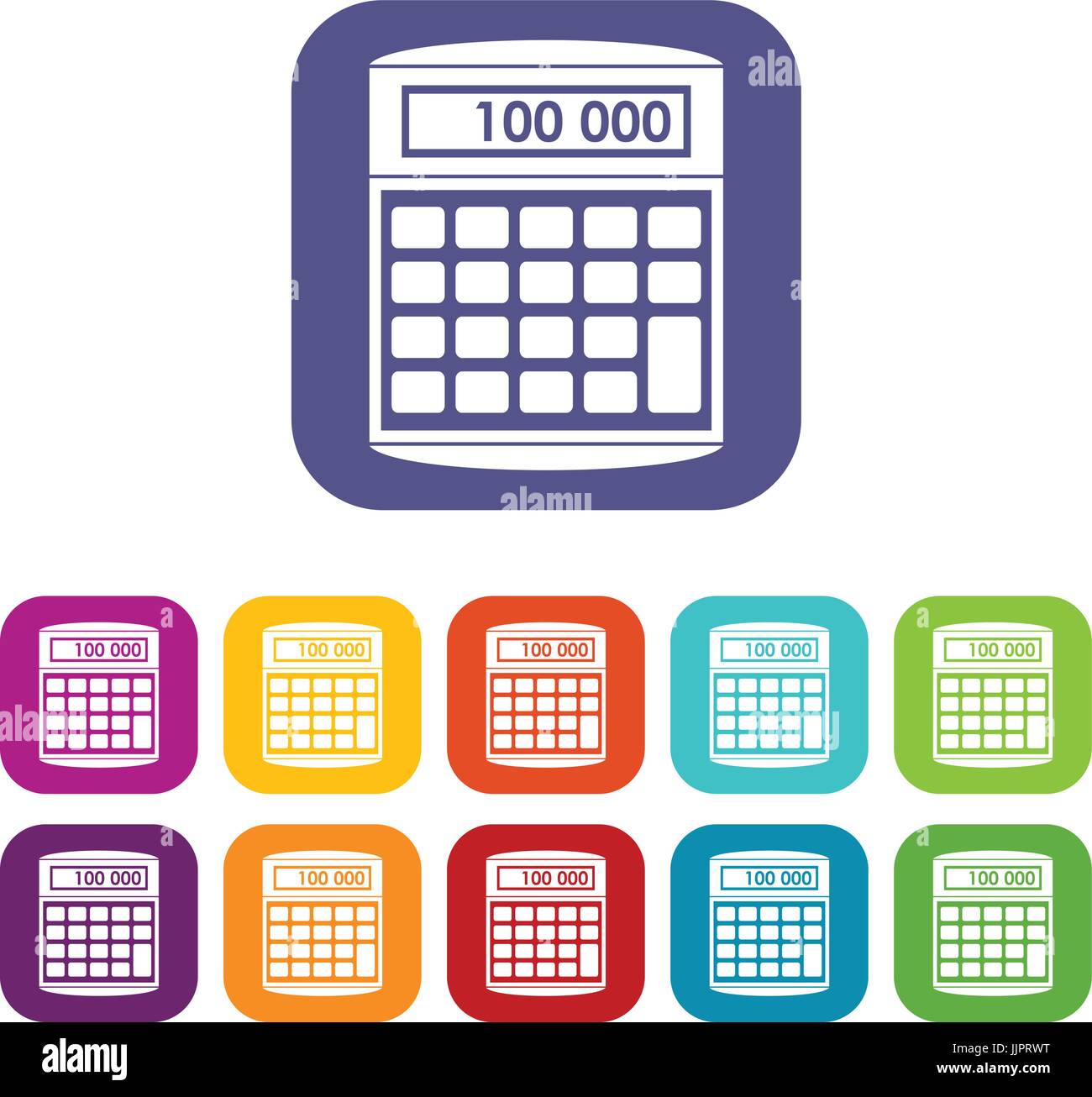 An electronic calculator icons set Stock Vector Image & Art - Alamy