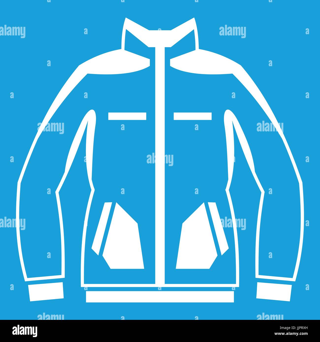 Men winter jacket icon white Stock Vector Image & Art - Alamy