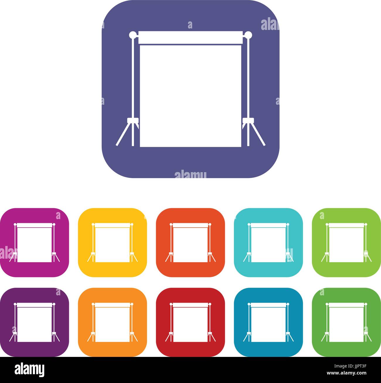 Studio backdrop icons set Stock Vector Image & Art - Alamy