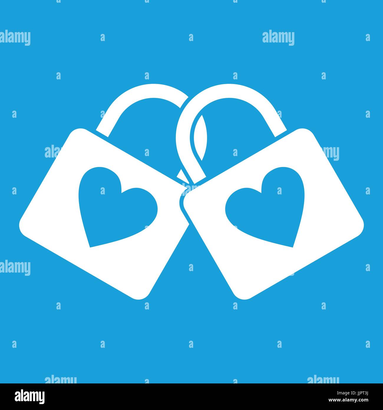 Key two hearts symbol Stock Vector Images - Alamy