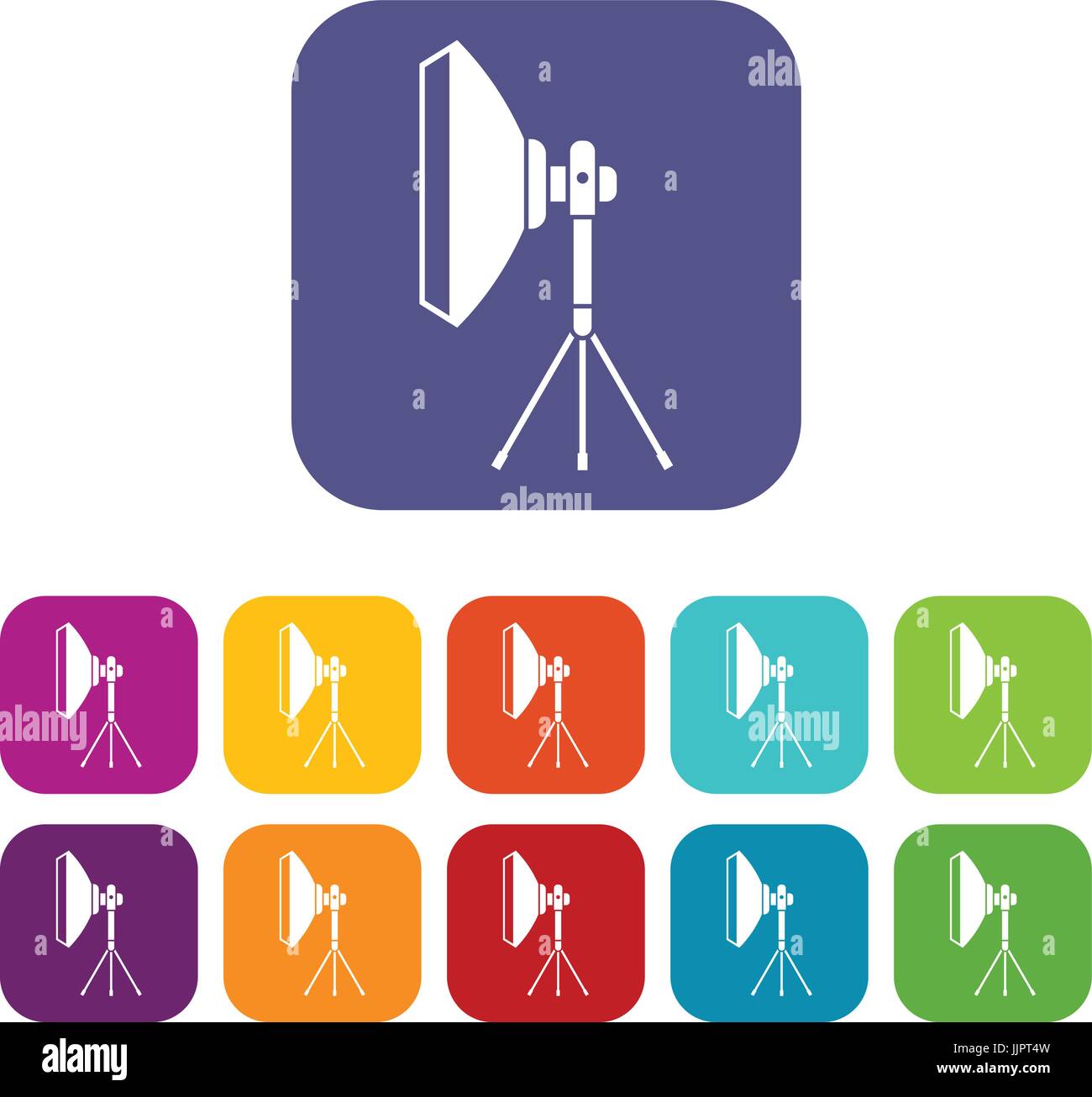 Studio lighting equipment icons set Stock Vector Image & Art - Alamy