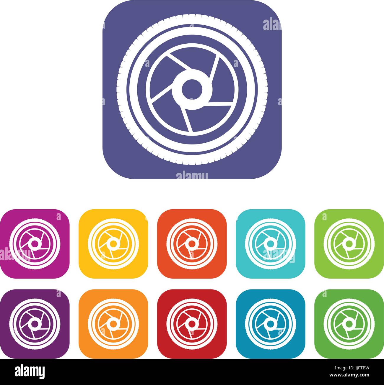 Camera aperture icons set Stock Vector Image & Art - Alamy