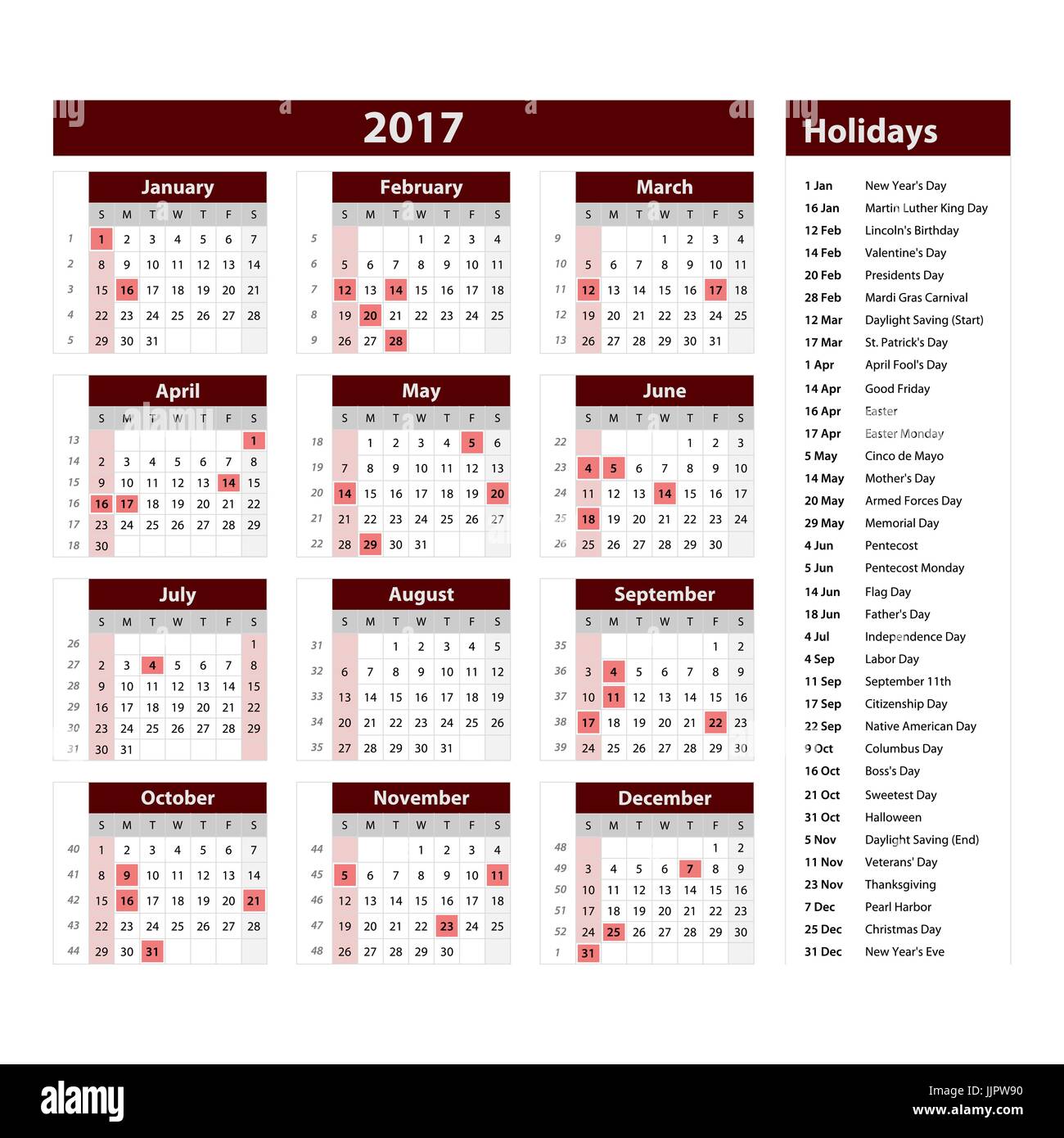 First weeks Stock Vector Images - Alamy