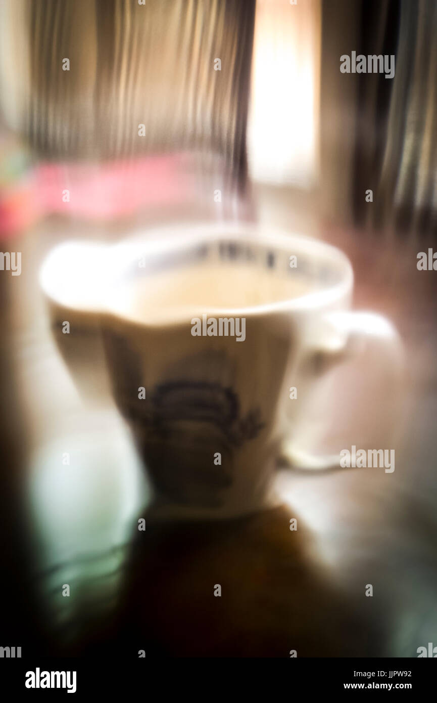 Abstract still life with a teacup Stock Photo - Alamy