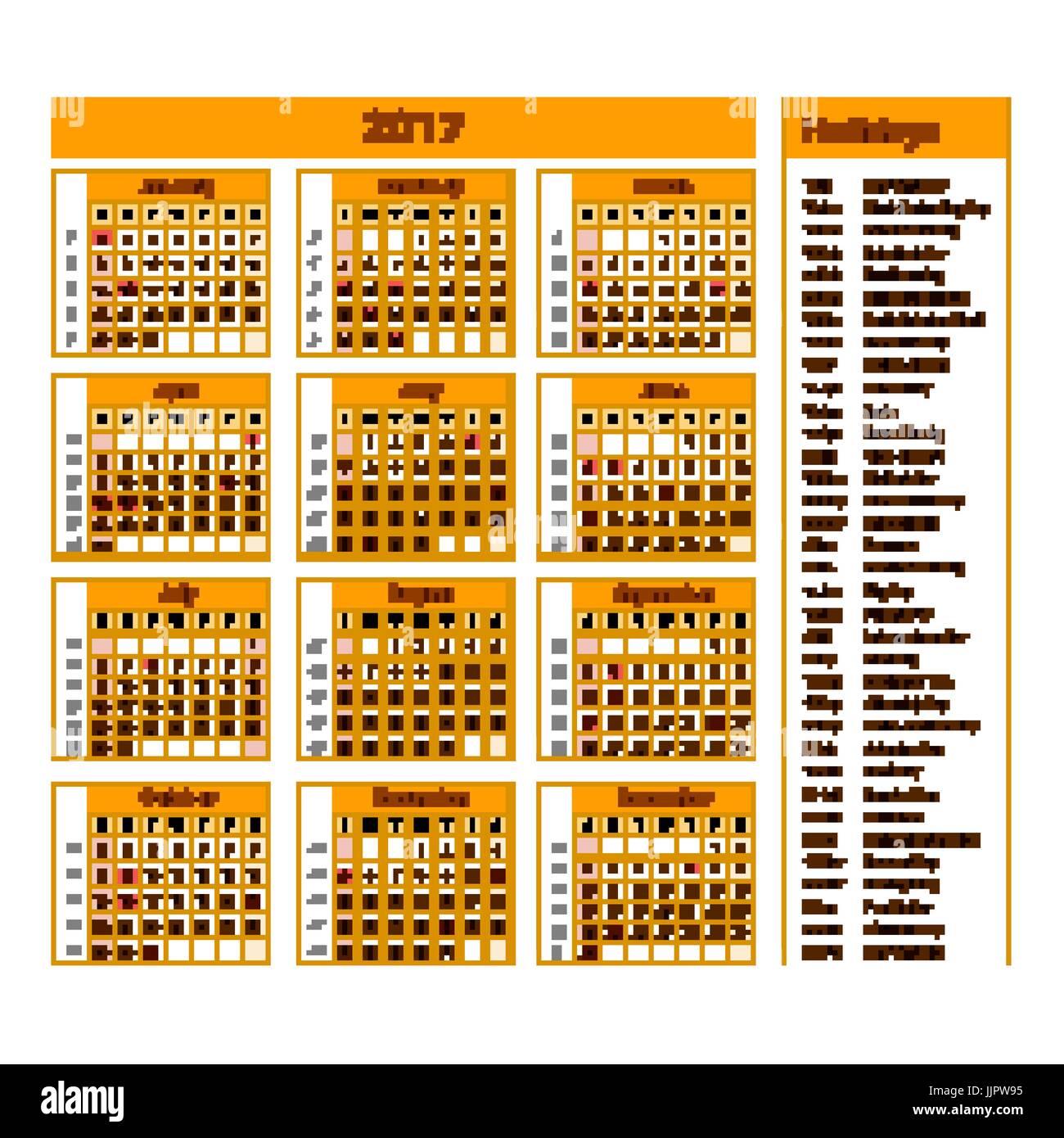 Official calendar Cut Out Stock Images & Pictures - Alamy
