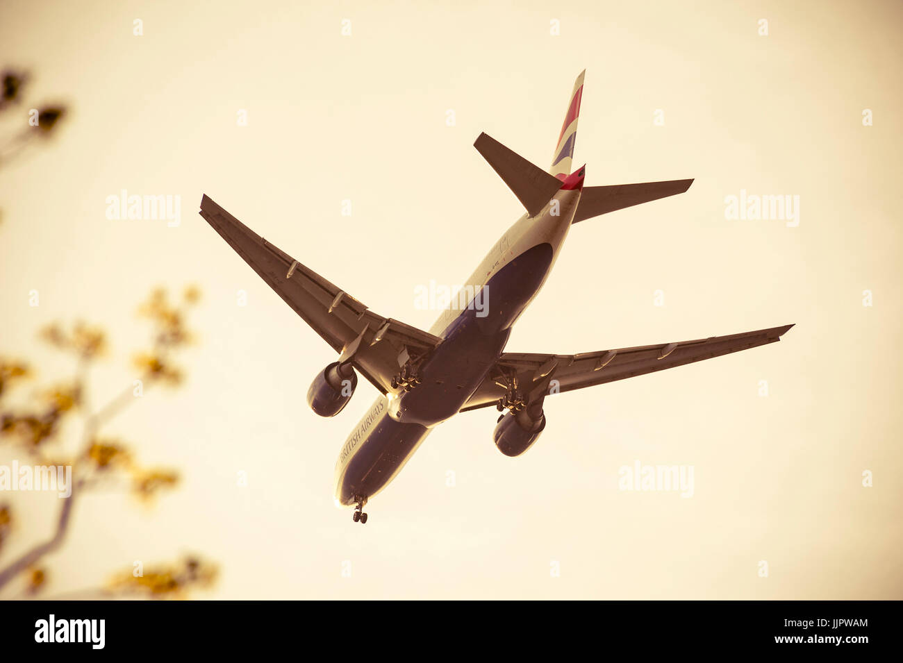 British Airways flight taking off to the skies Stock Photo - Alamy