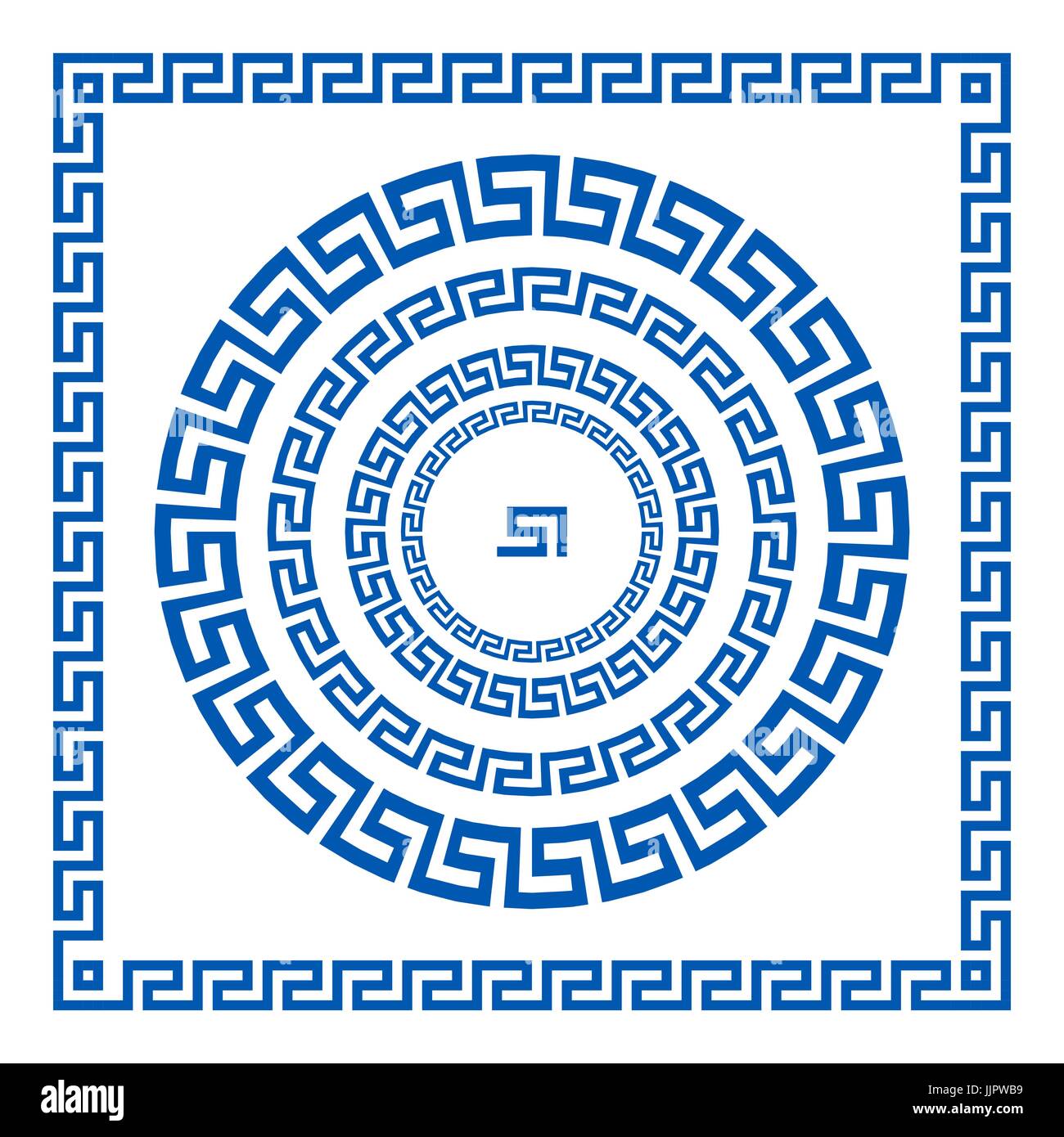 Blue square wave patterns Cut Out Stock Images & Pictures - Alamy