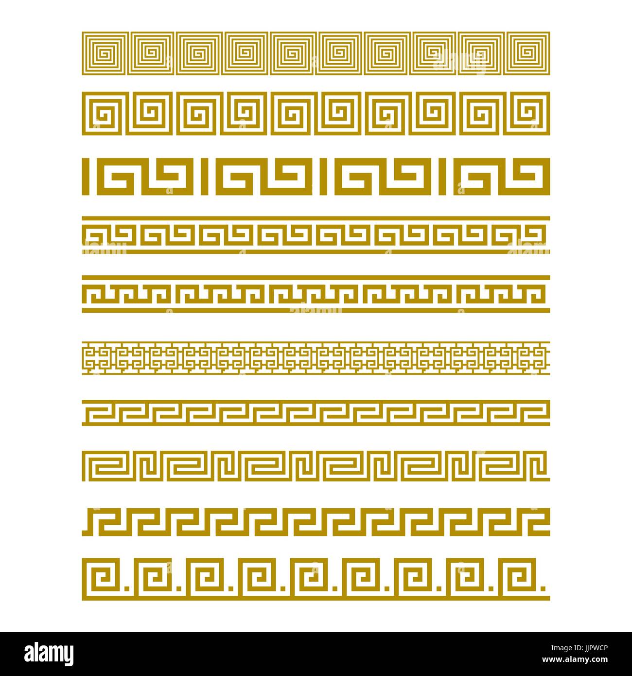 Meander patterns Stock Vector Images - Alamy